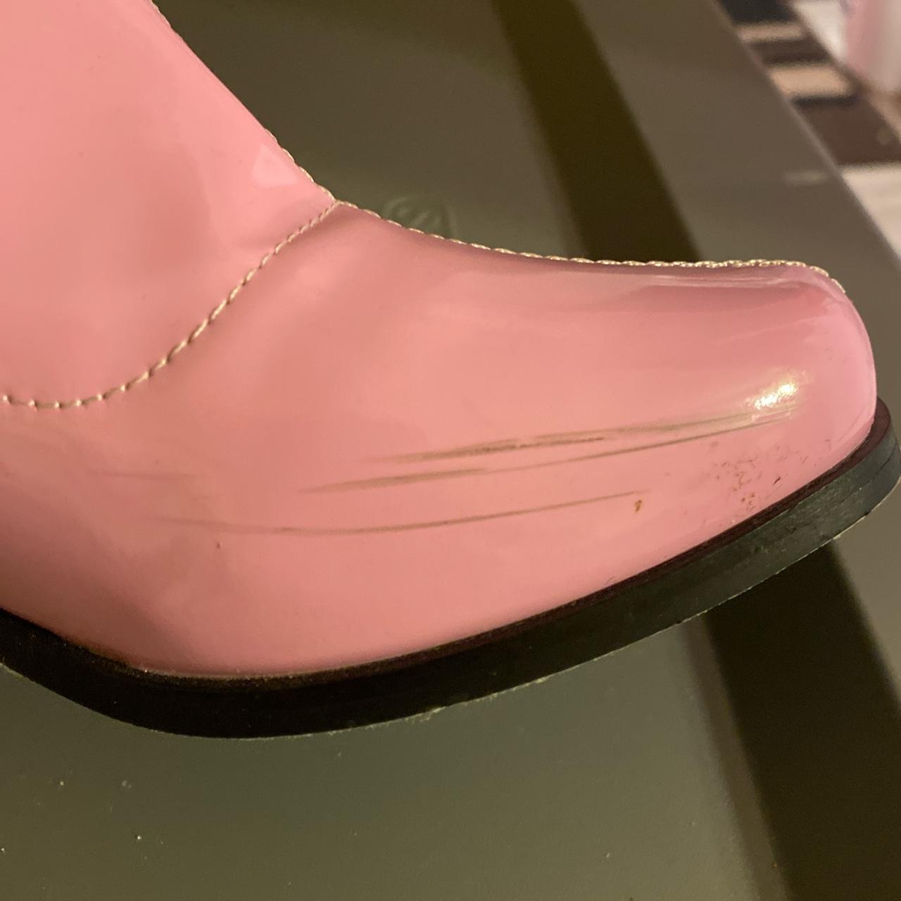 Baby Pink/bubblegum pink ankle gogo boots 😸 a bit of... - Depop