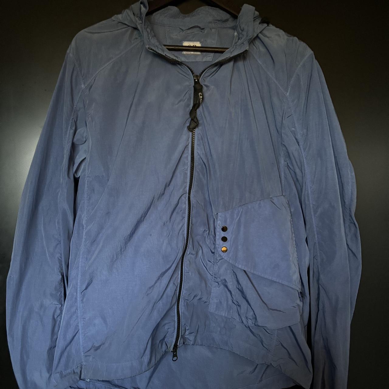 CP company chrome light blue goggles jacket Large - Depop