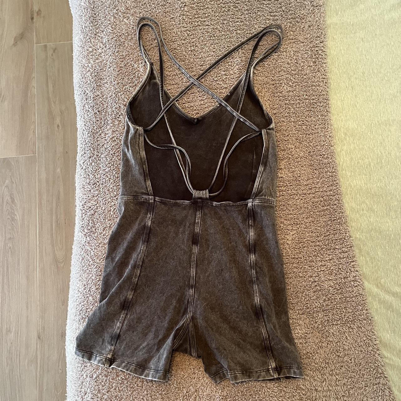 FP Movement hot shot romper size xs washed black no... - Depop