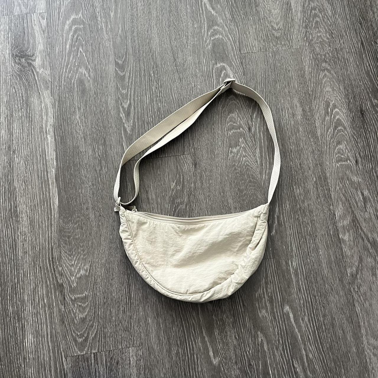 uniqlo crescent moon bag - uniqlo beige bag - brand... - Depop