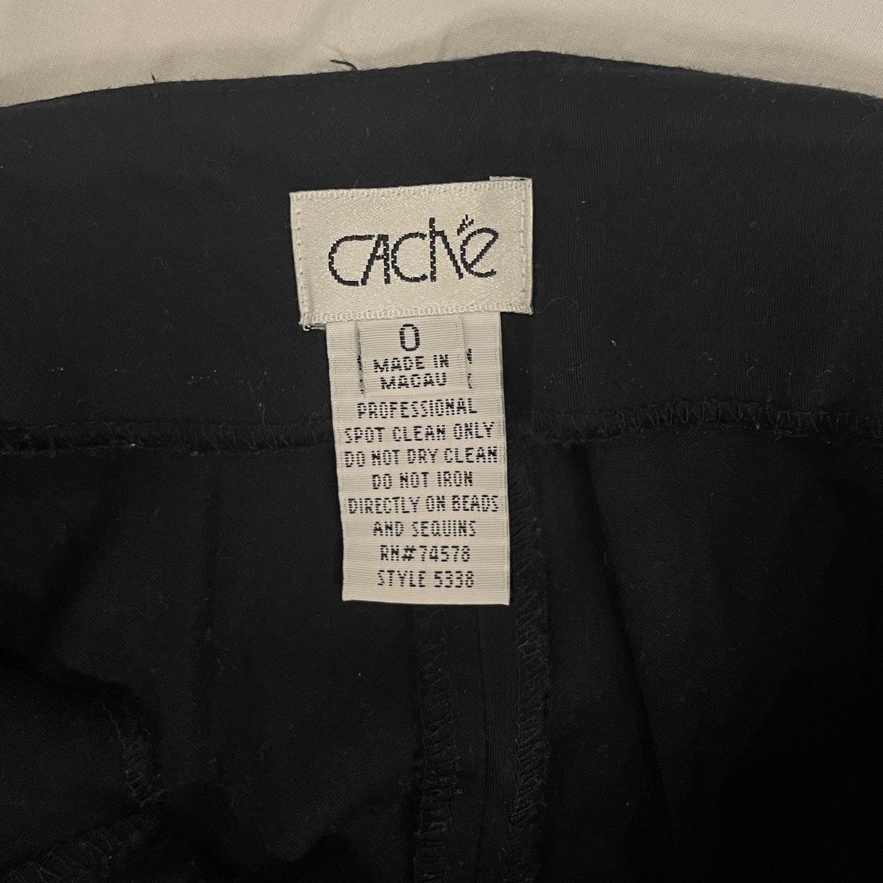 Cache Women's Black and Red Trousers | Depop