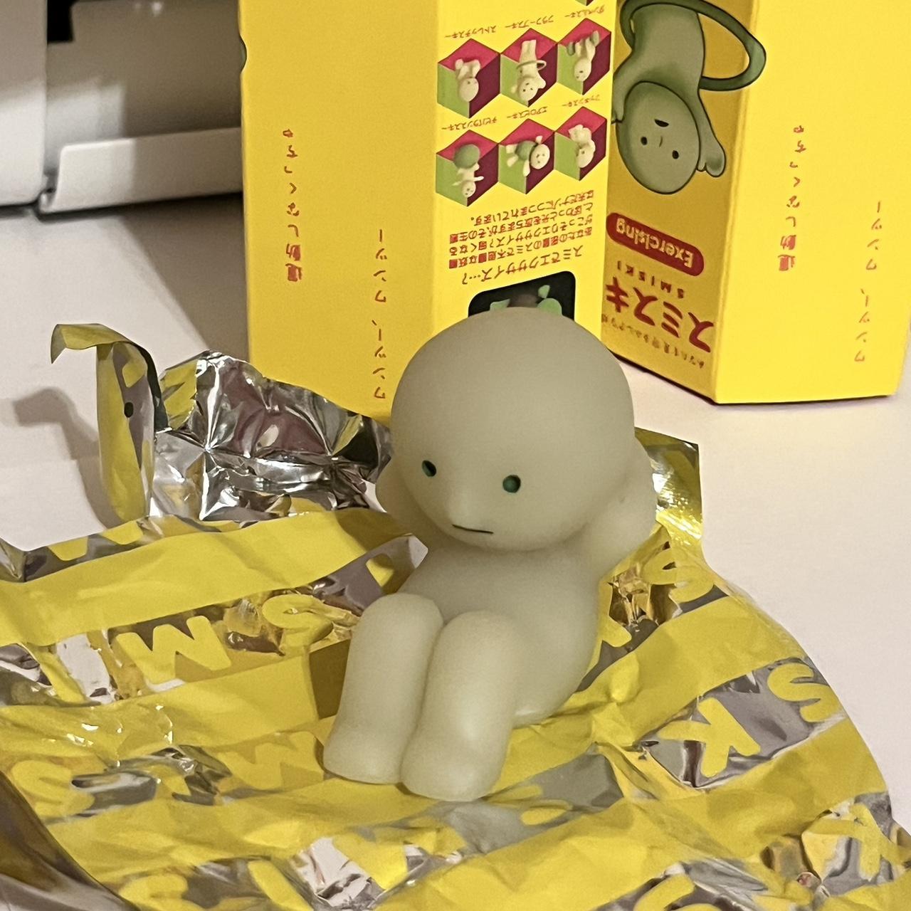 smiski doing crunches figure smiski exercising... - Depop