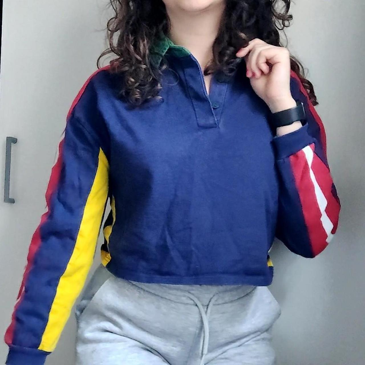 Urban outfitters BDG navy rugby style collared... - Depop