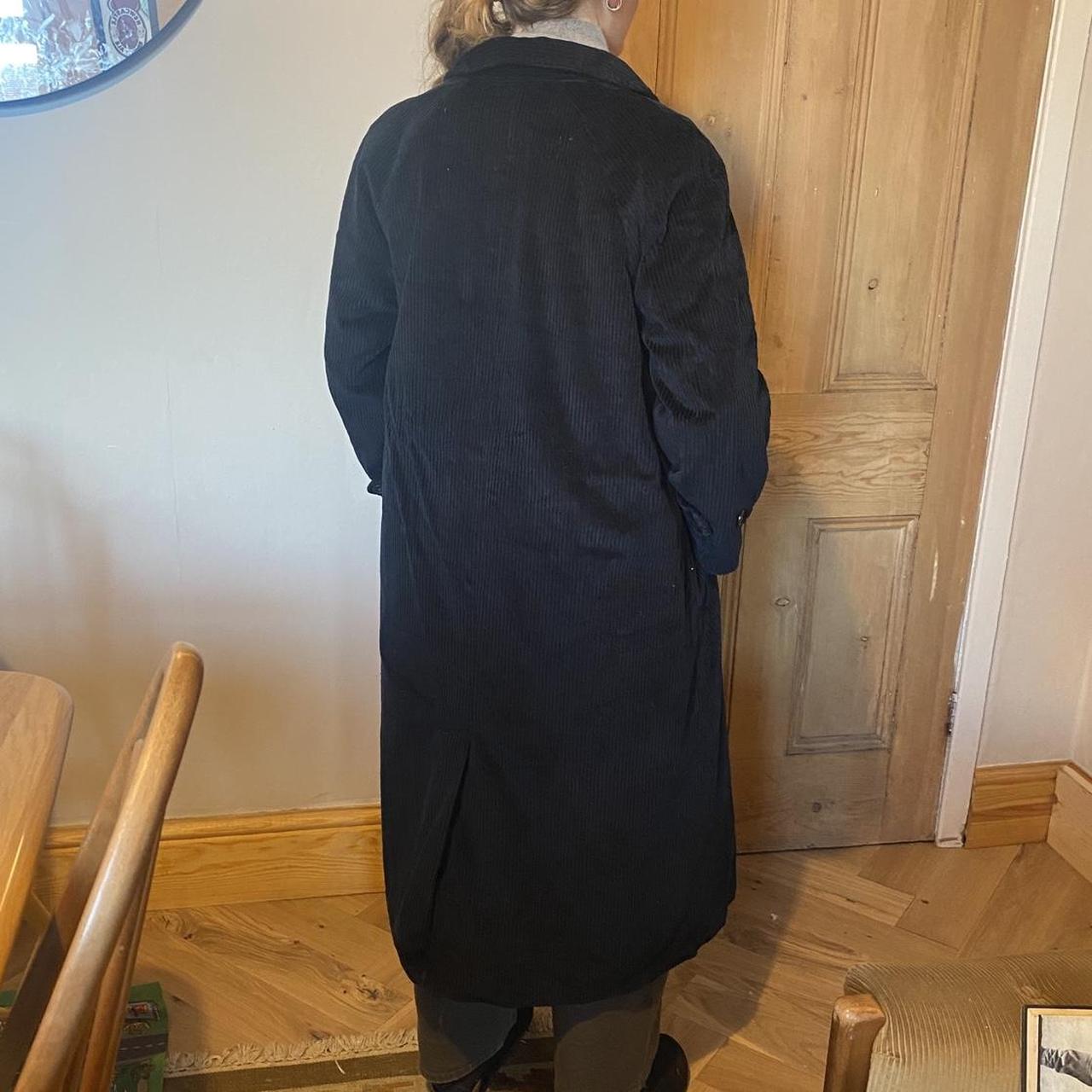 TOAST Dark Navy Cord Coat Oversized trench style... - Depop