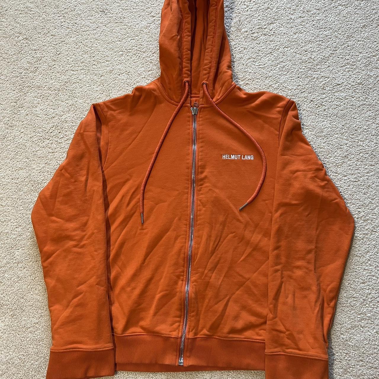 For sale is a rare Helmut Lang Logo Zip Up Hoodie in... - Depop
