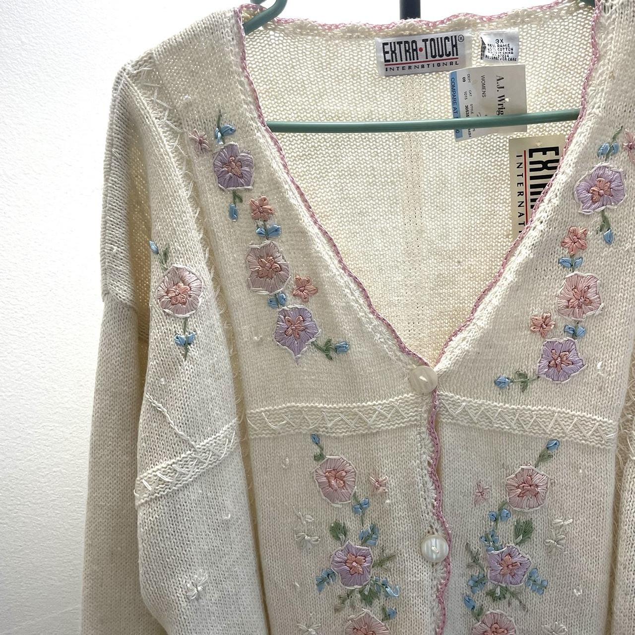 Gorgeous vintage embroidered sweater free shipping... - Depop