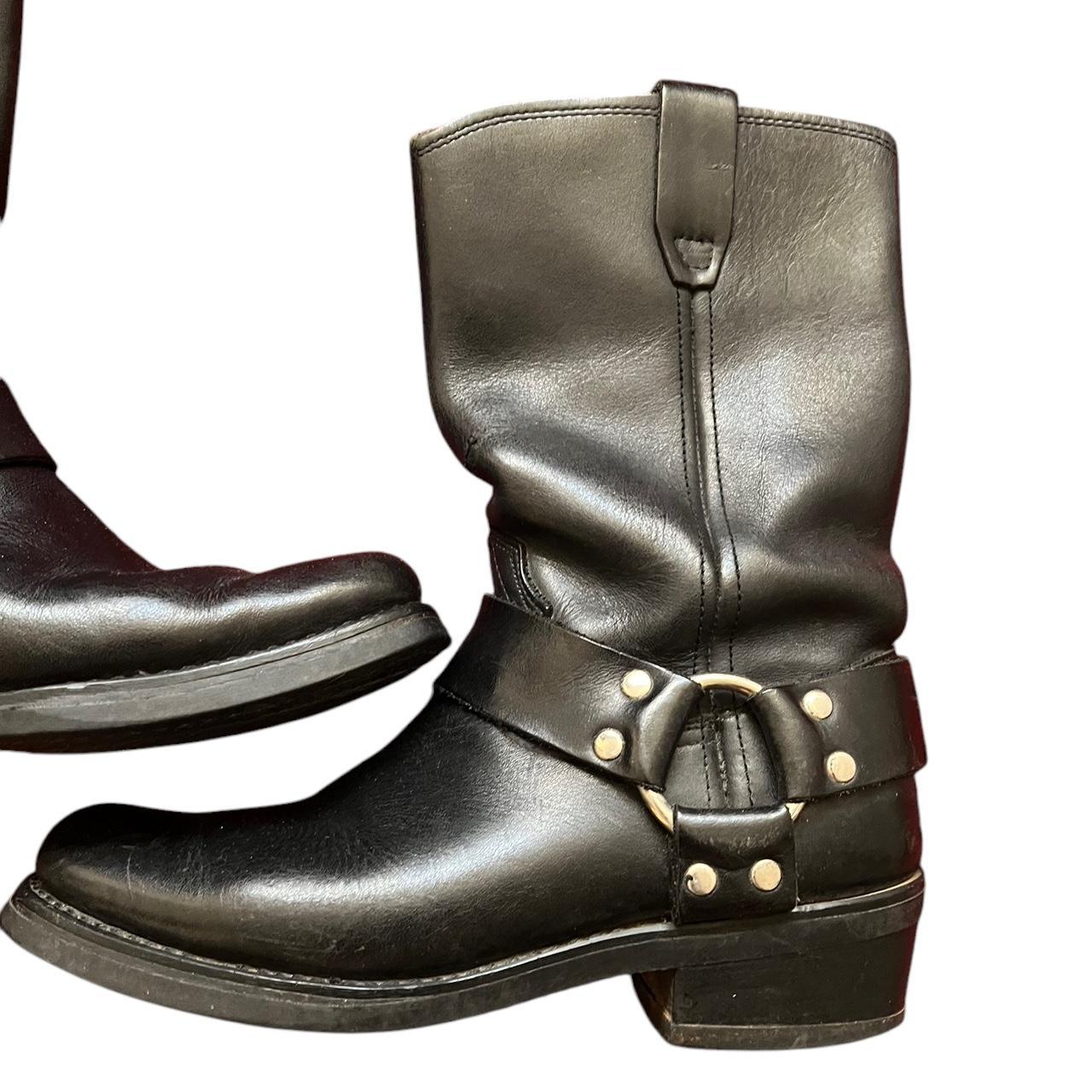 DINGO MOTO BOOTS Amazing black leather harness... - Depop