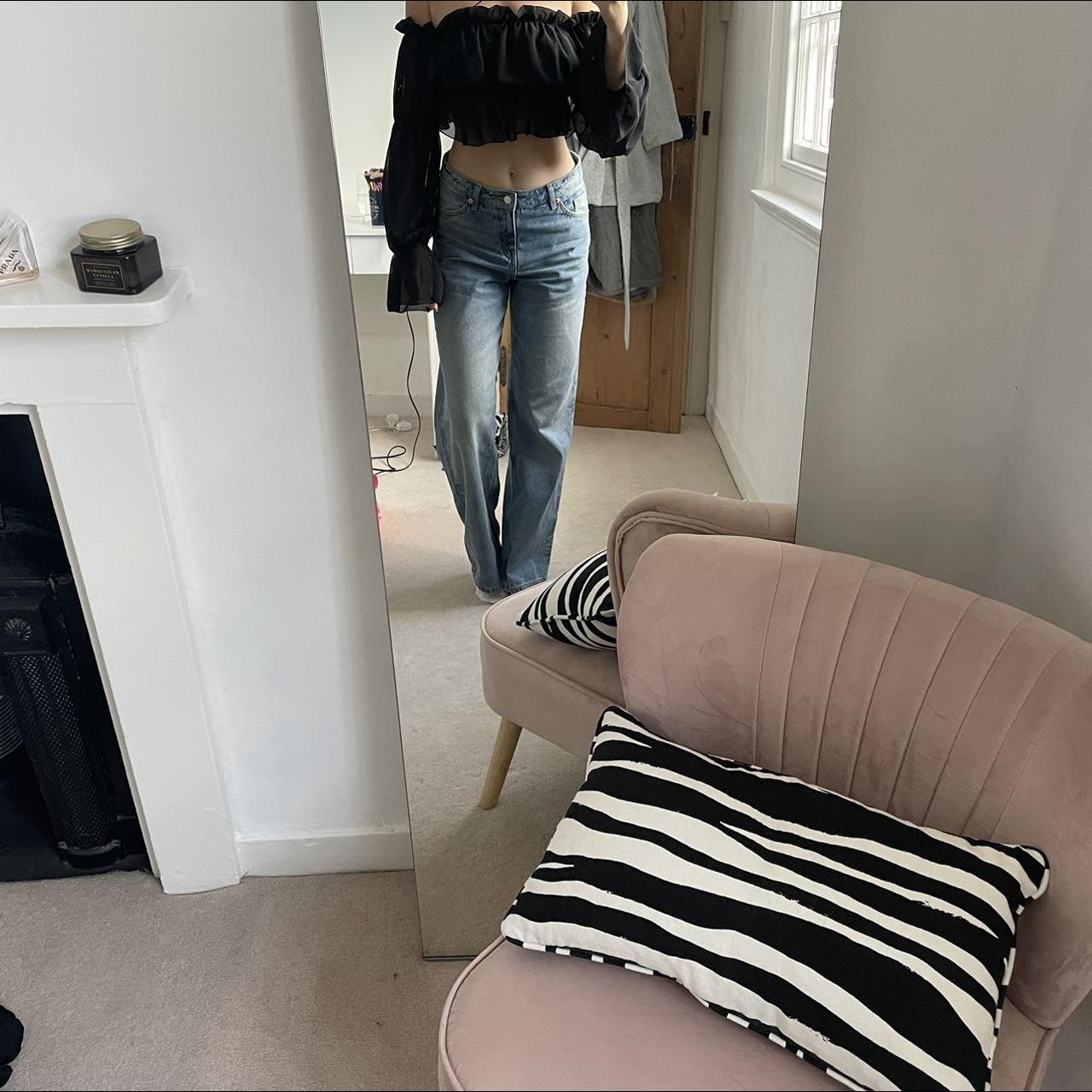 black new look top, size m x - Depop