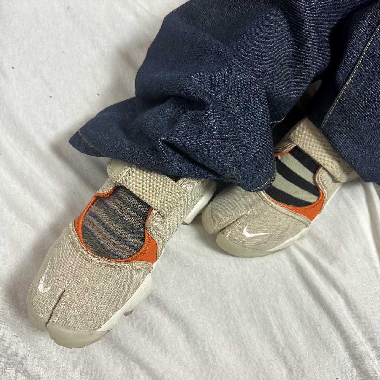 nike 2022 air rift orange magma rattan lil camel... - Depop