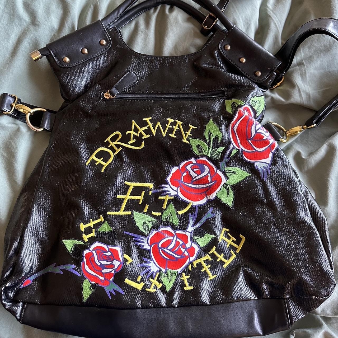 Ed Hardy vintage handbag. Small stains inside bag as... - Depop