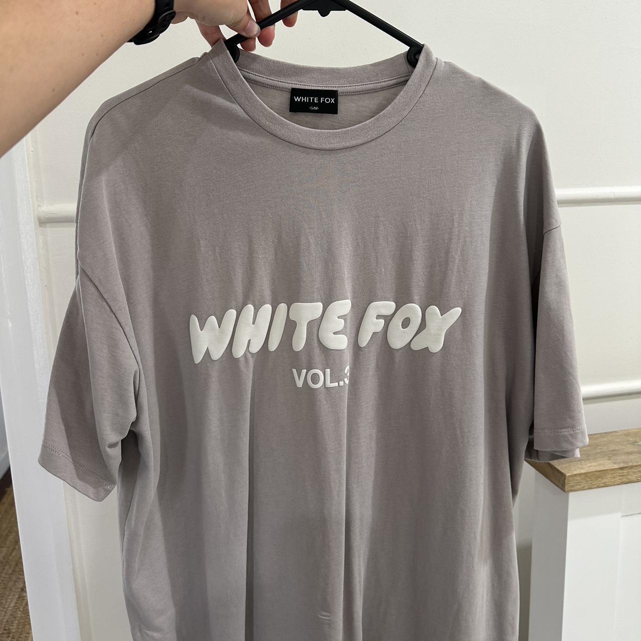 White fox vol. 3 grey tee S/M - Depop