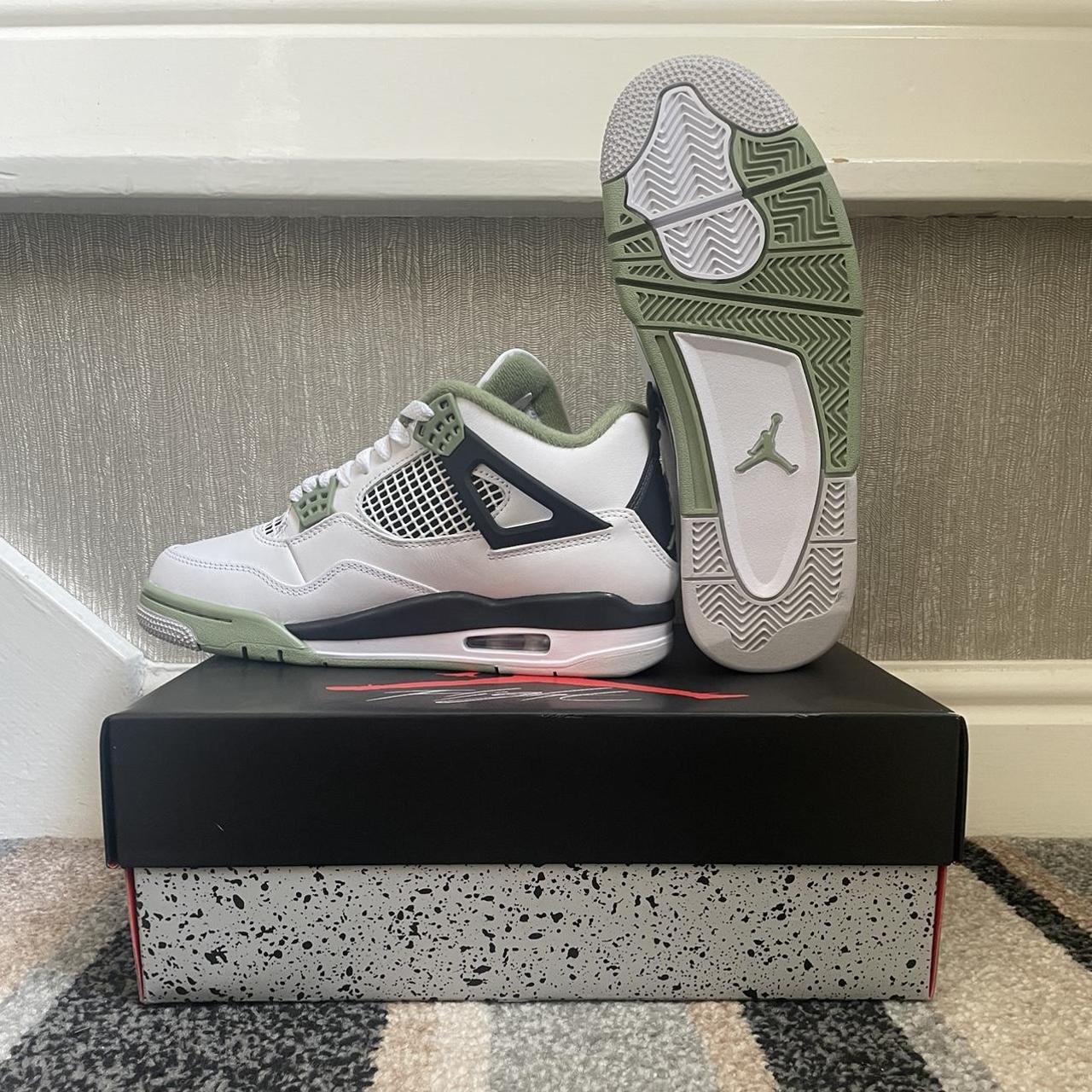 🌊Nike Air Jordan 4 Retro Low Seafoam (W) 🌊 -... - Depop