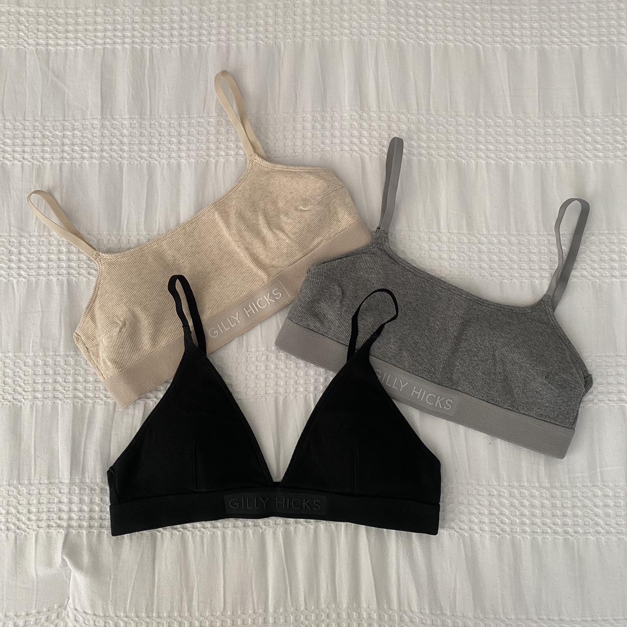 Gilly Hicks Cotton Bralettes Bundle • All are size... - Depop