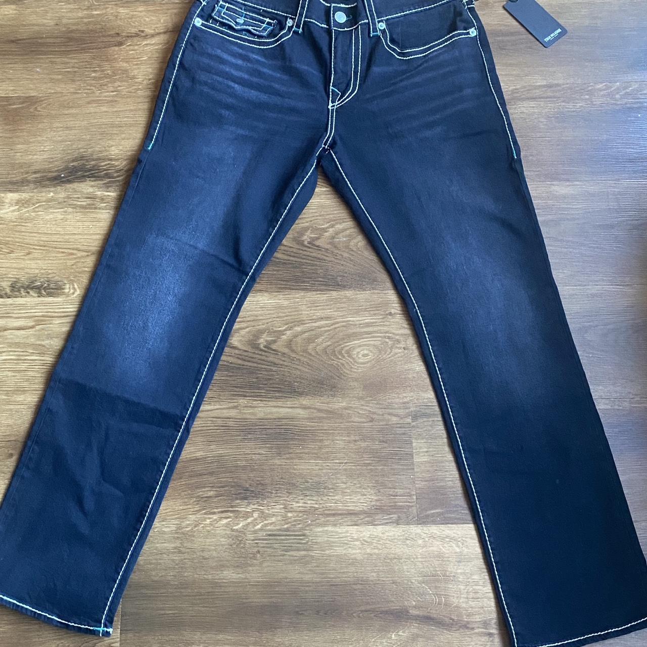 True Religion Ricky Rope Stitch Jeans Relaxed... | Depop