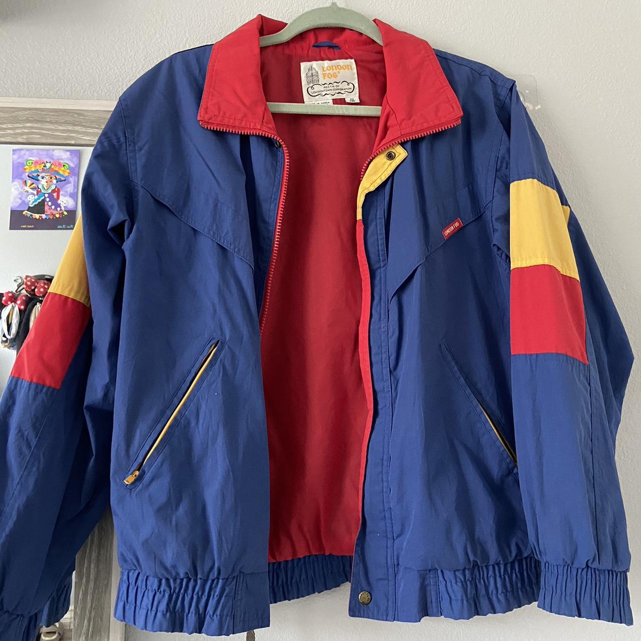 colorful london fog windbreaker ️💙 labeled as size... - Depop