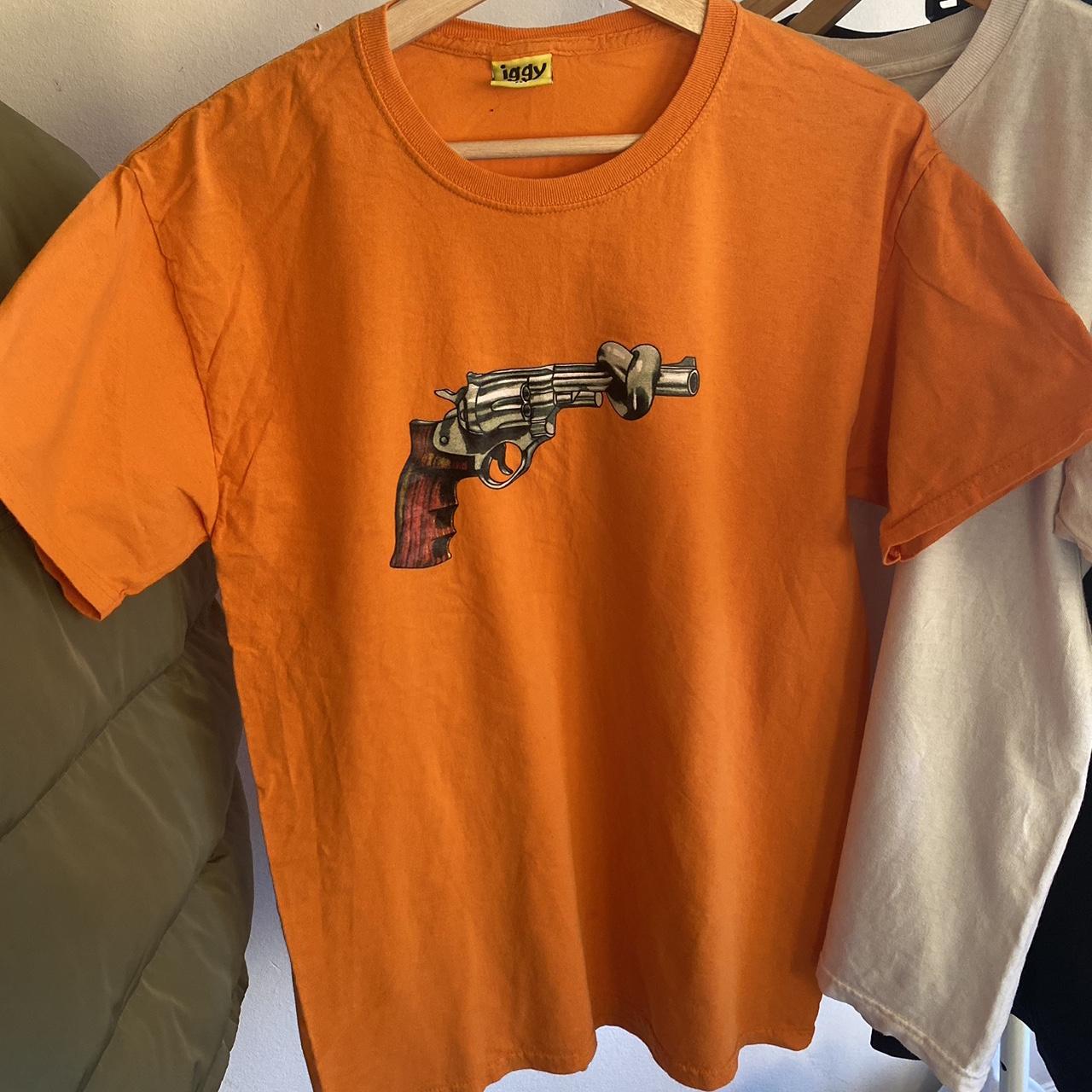 Iggy orange graphic tee Size: M From Dover... - Depop