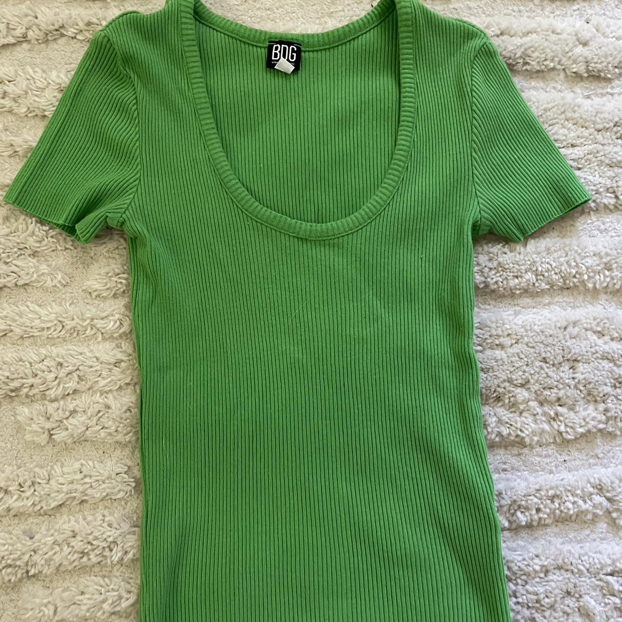 urban outfitters BDG green scoop neck t shirt... - Depop