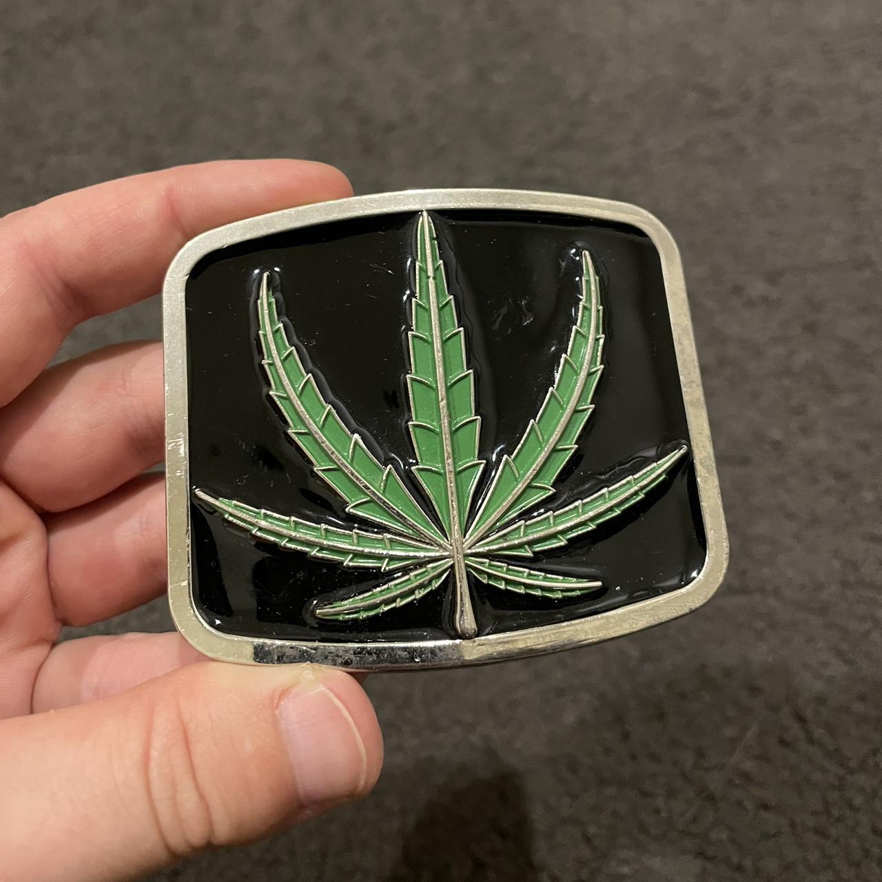 Weed belt buckle 420 swag Y2k 2000s vintage... - Depop