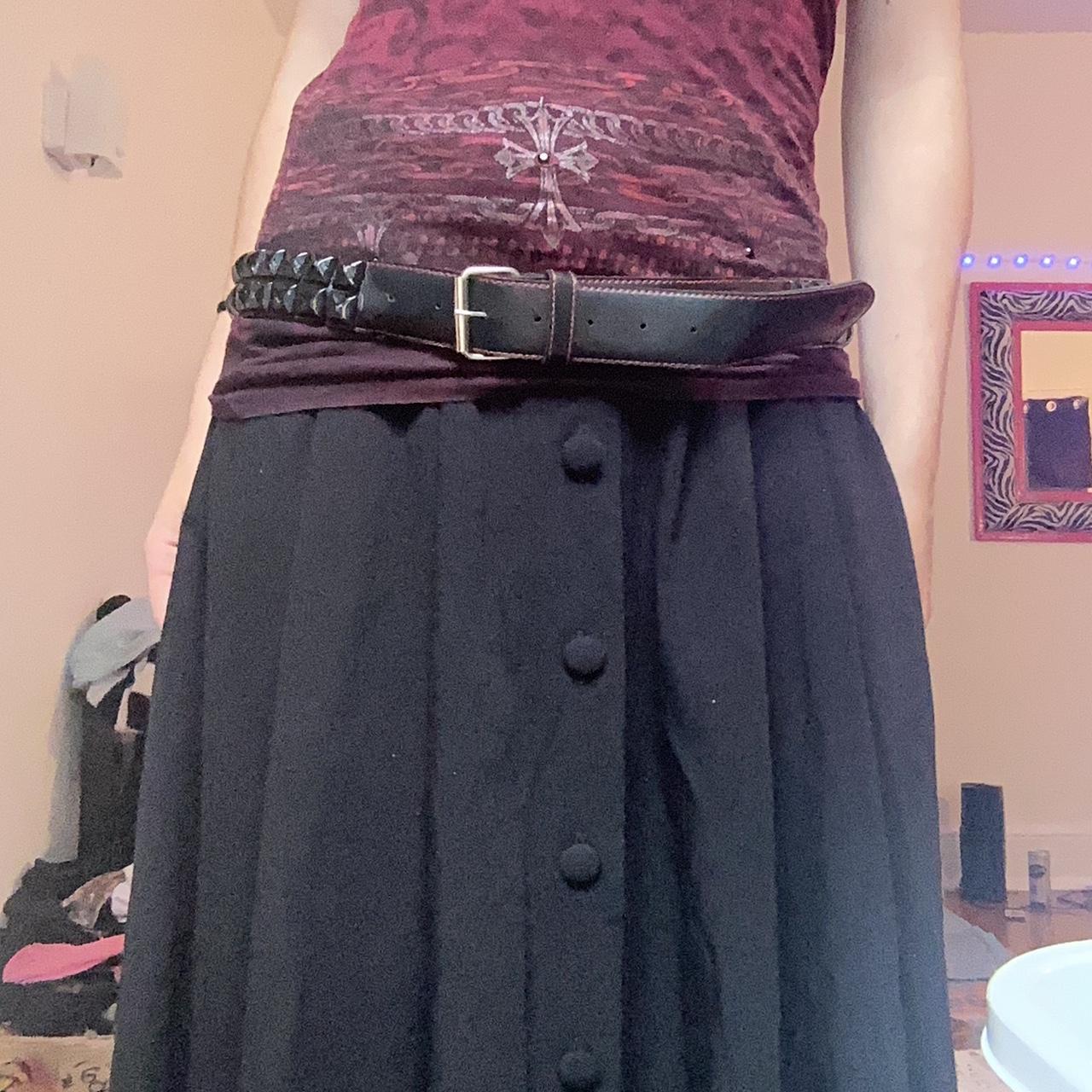 black and red studded emo belt looks like its from... - Depop
