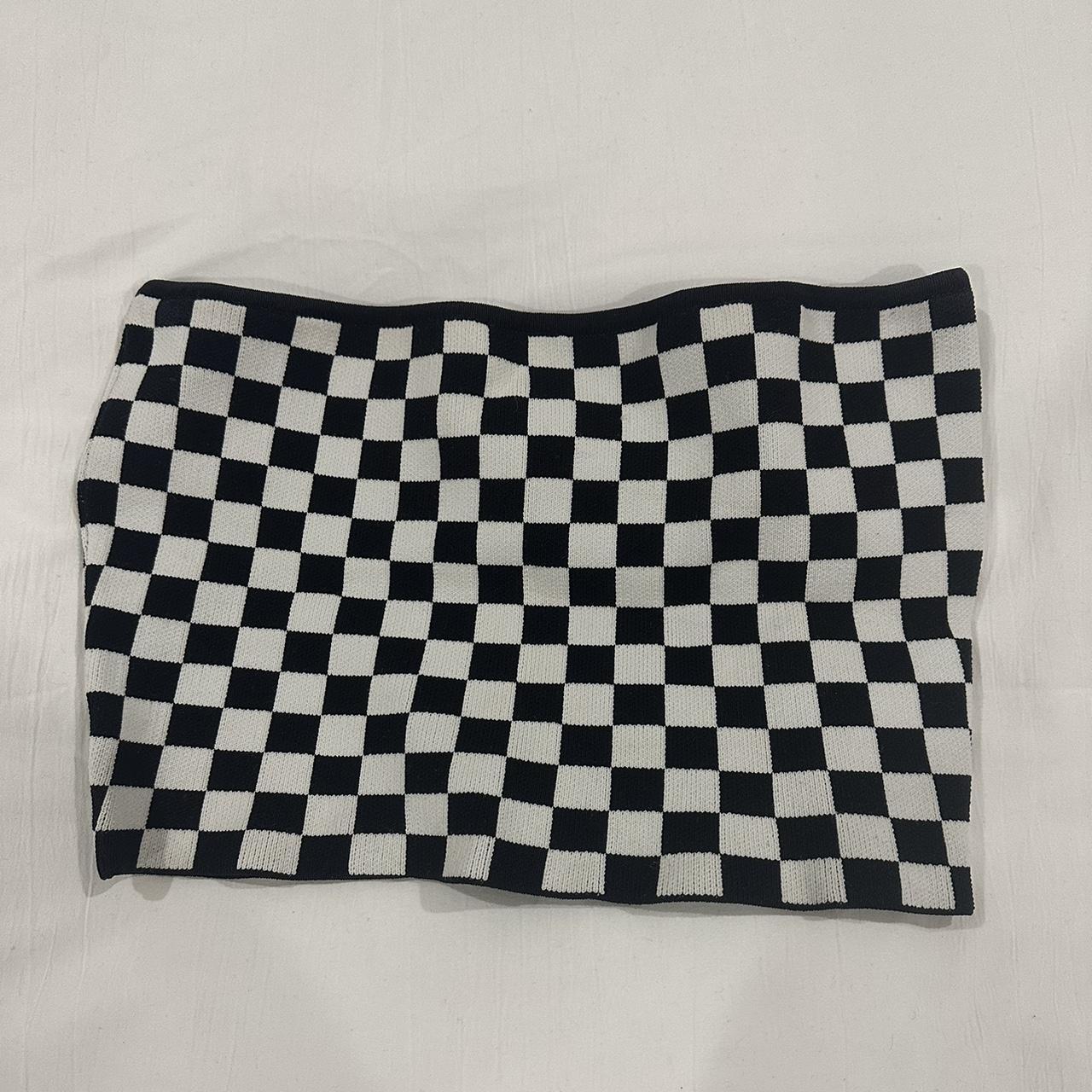 Checkered Tube Top from PacSun, brand new, never... - Depop