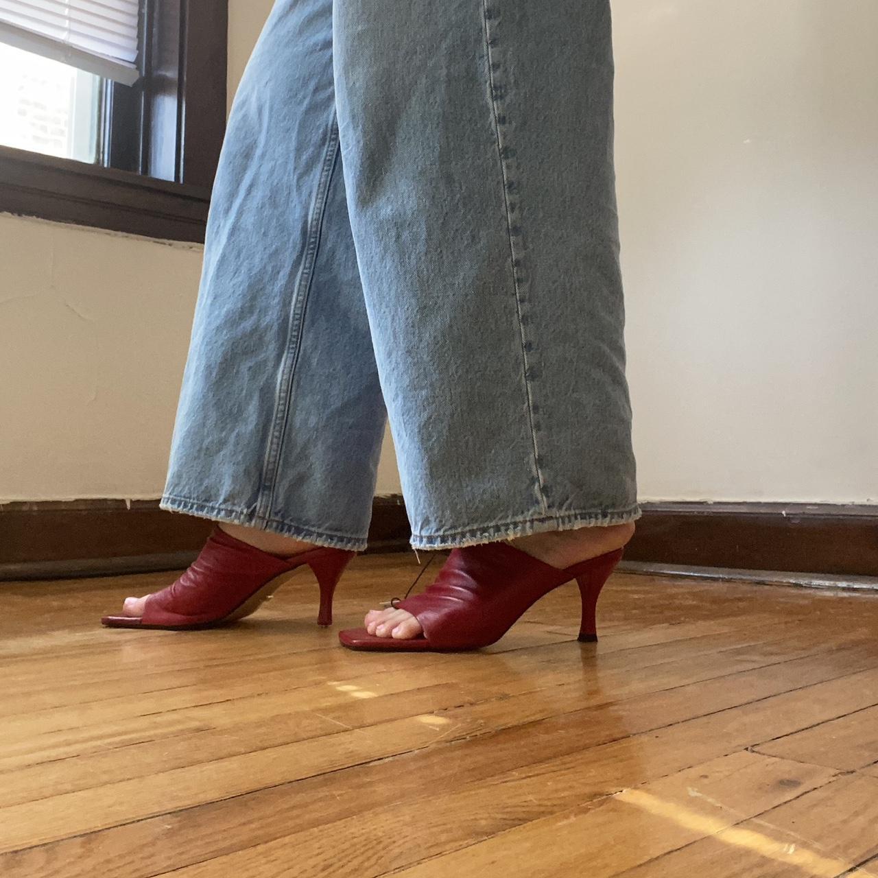 NWT deep red Zara heels. So perfect just a little... - Depop