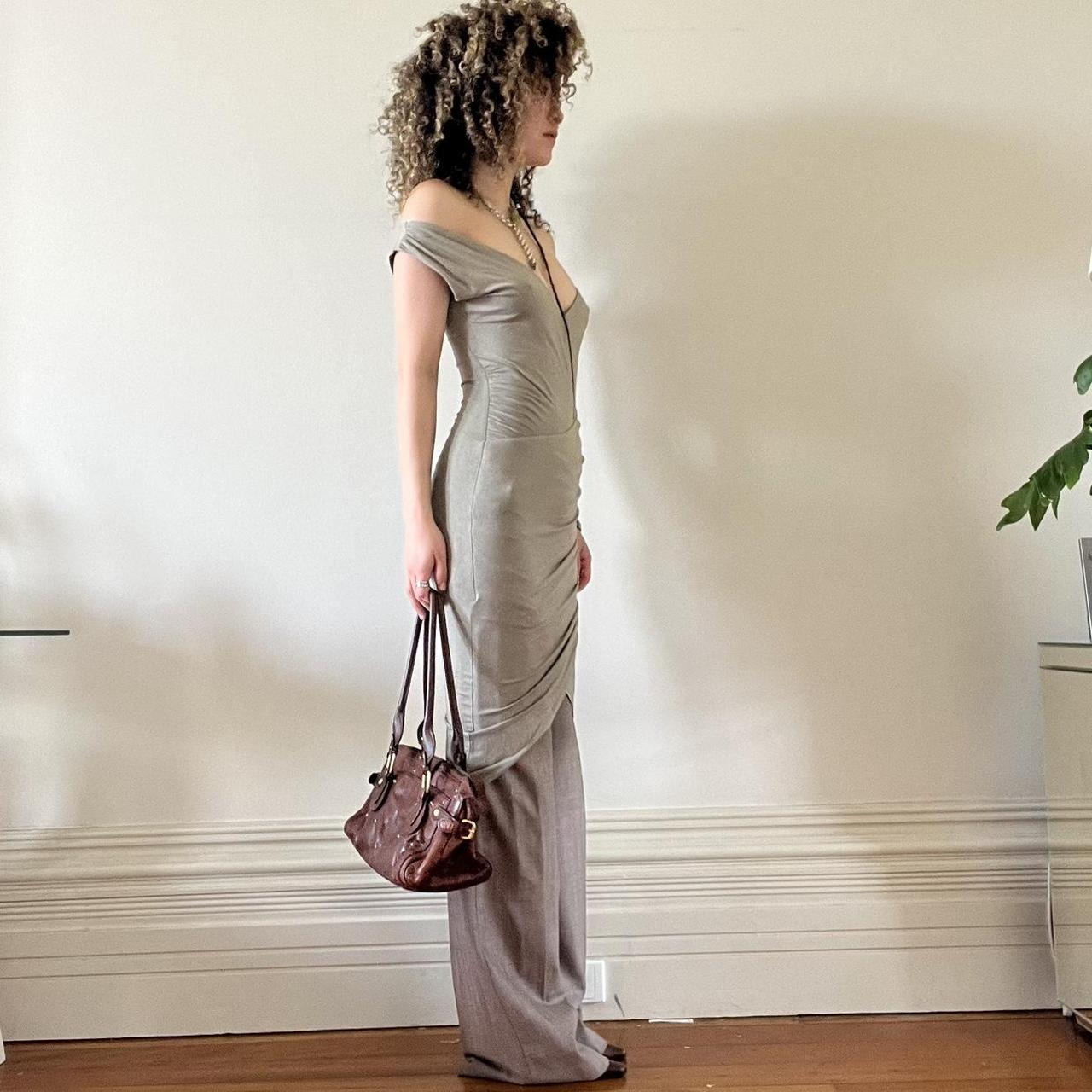 fresh soul kharki green dress - perfect for layering... - Depop