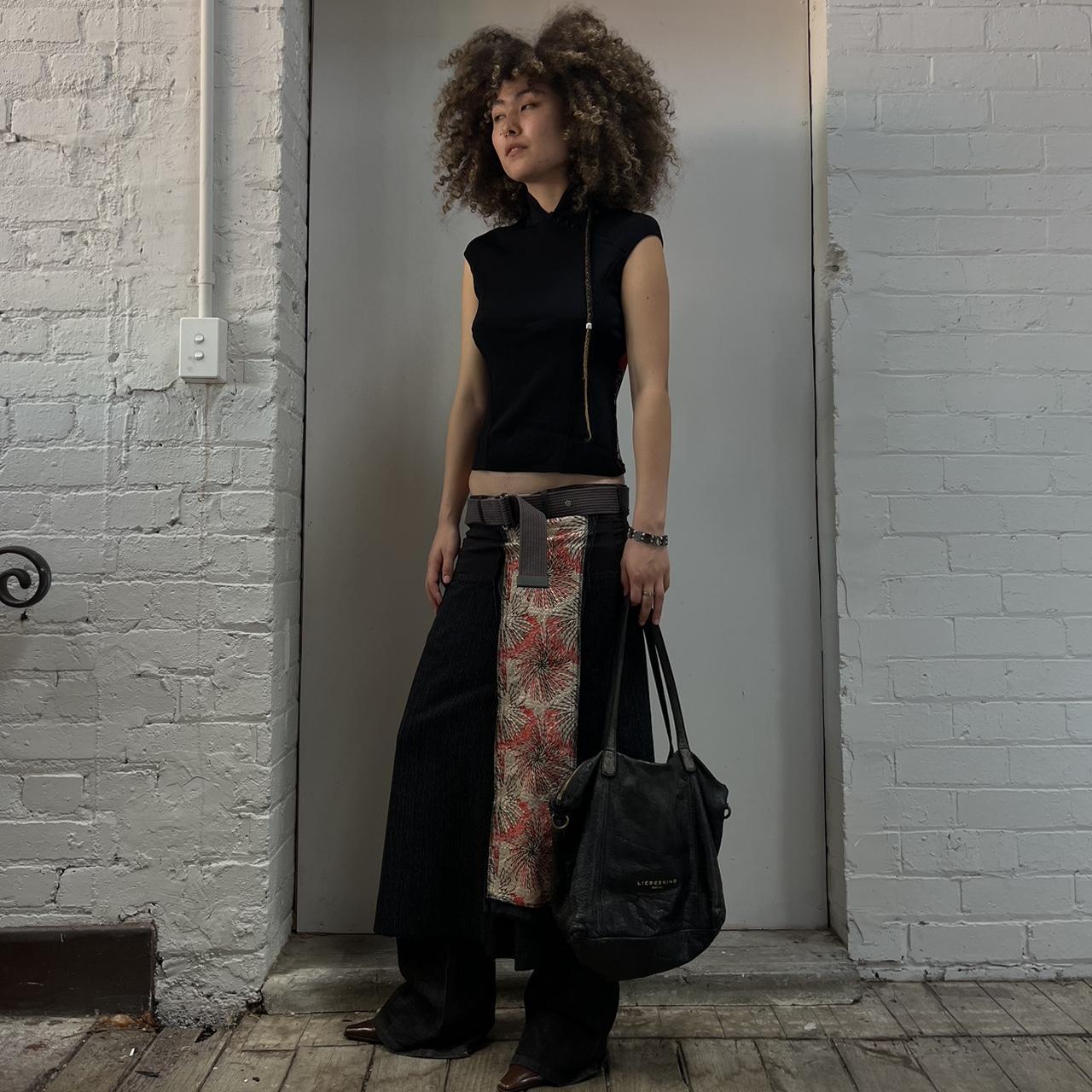 Insane cheong sam style top - reversible - in... - Depop