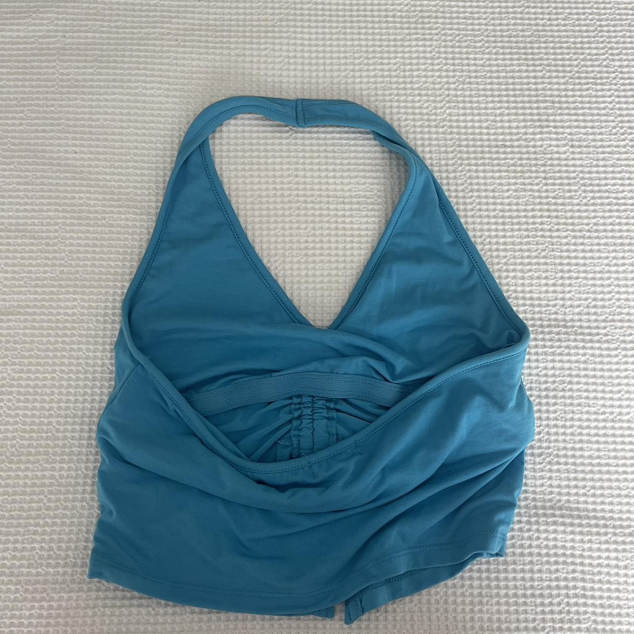 Blue halter top!!! #haltertop #glassons - Depop