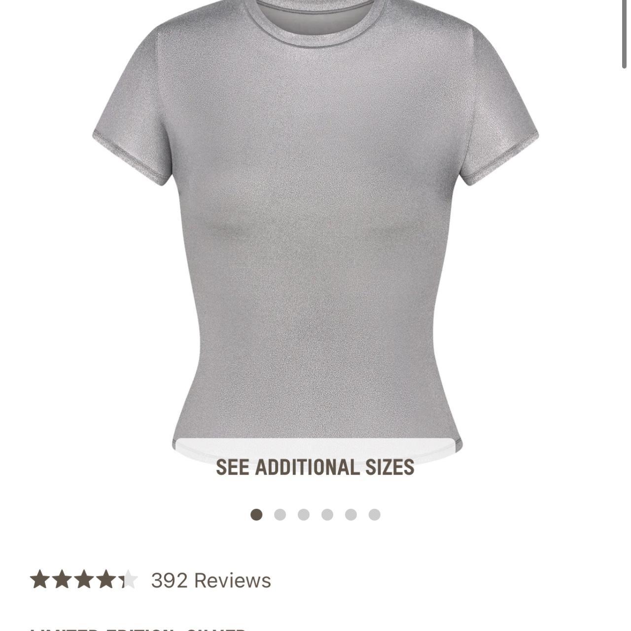 Wtb skims silver tee (not selling) Size small xx - Depop