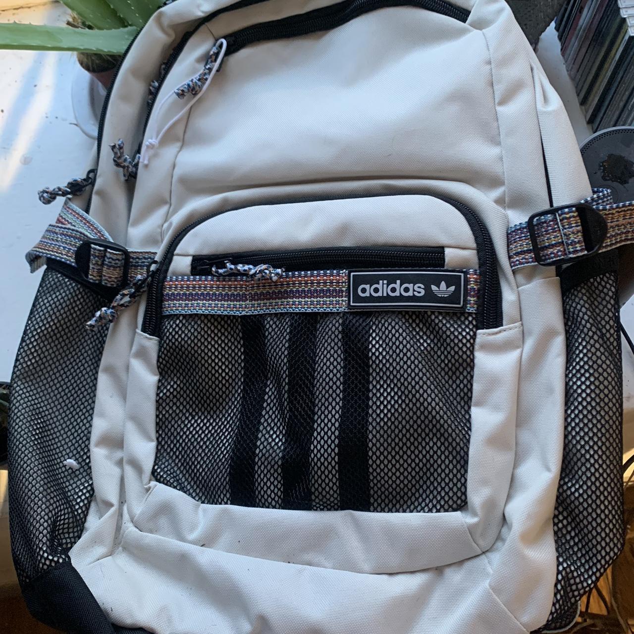 Adidas Men's Cream and Black Bag | Depop