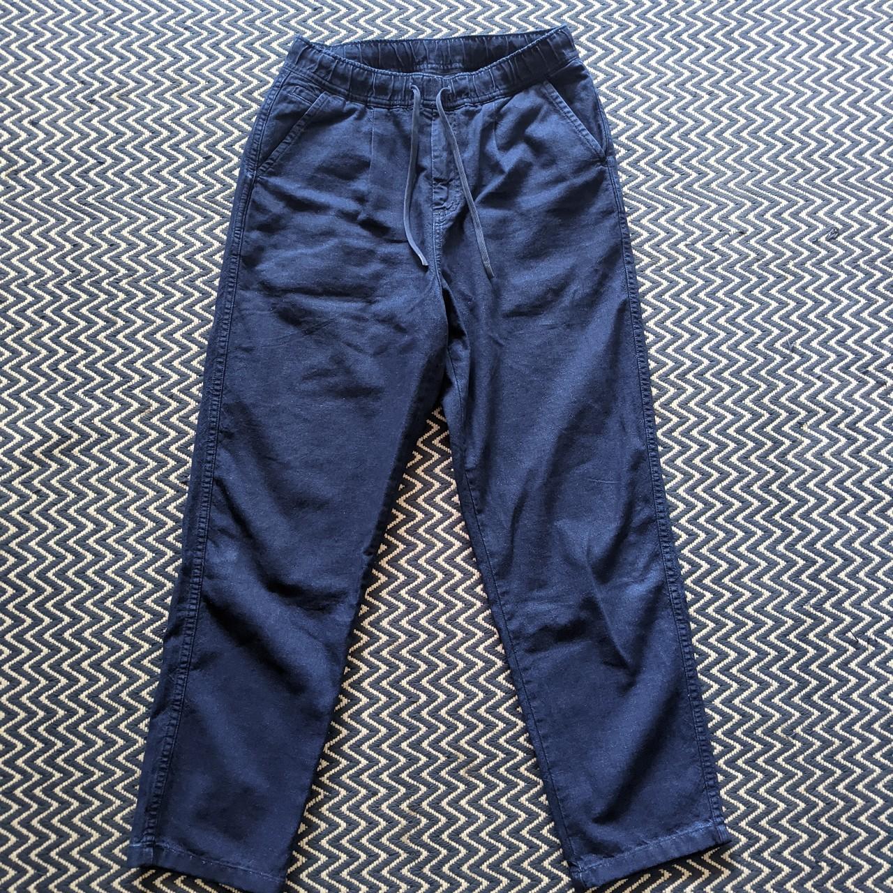 Form&Thread Indigo Drawstring Trouser size 30 Cut... - Depop