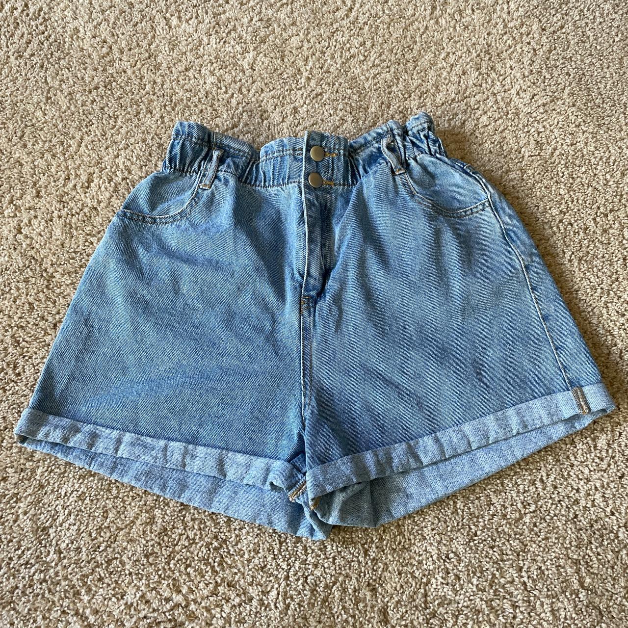 High Waisted Jean Shorts Light Wash High Waisted Depop