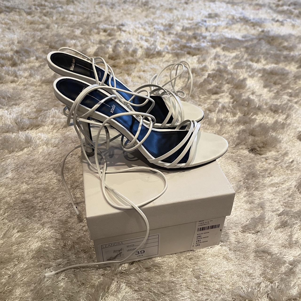 Black Suede Studio Leandra Sandal Comes with box... - Depop