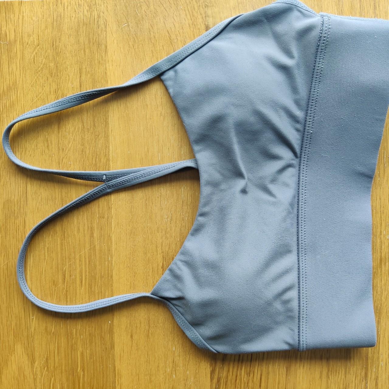 tala skinluxe racer strap sports bra - Tornada Grey... - Depop