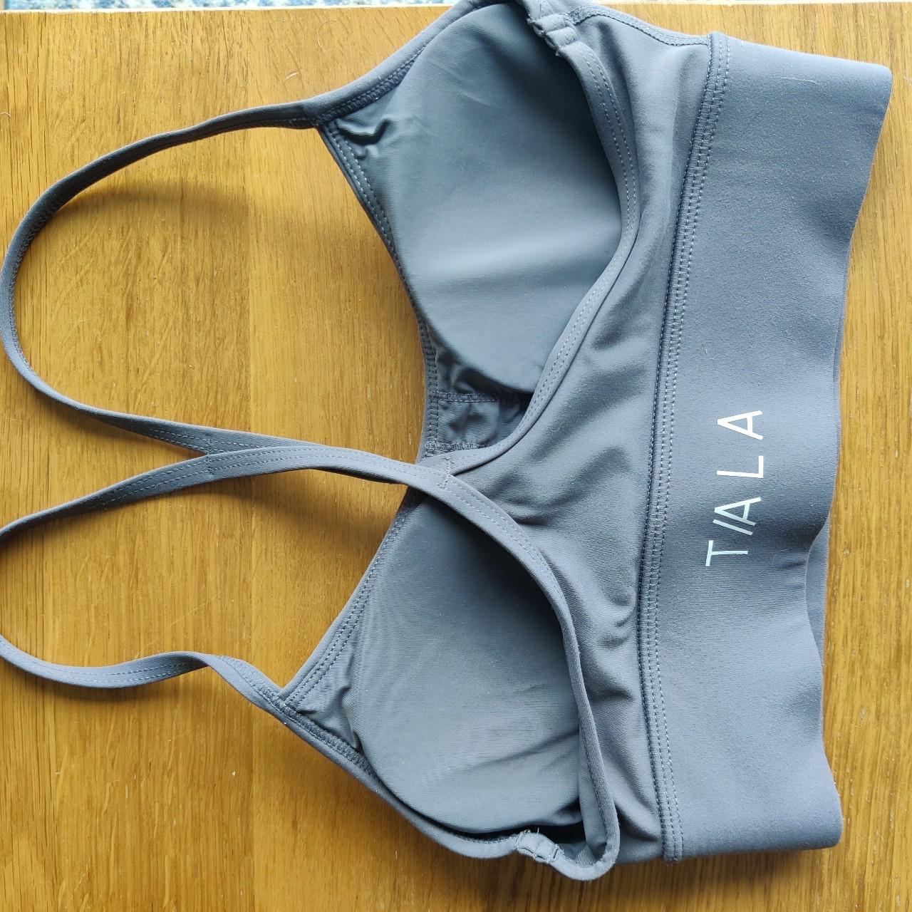tala skinluxe racer strap sports bra - Tornada Grey... - Depop