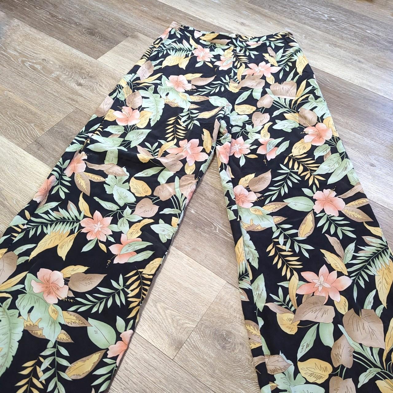 Tori Richard Hawaii silk pants bottoms Tropical... - Depop