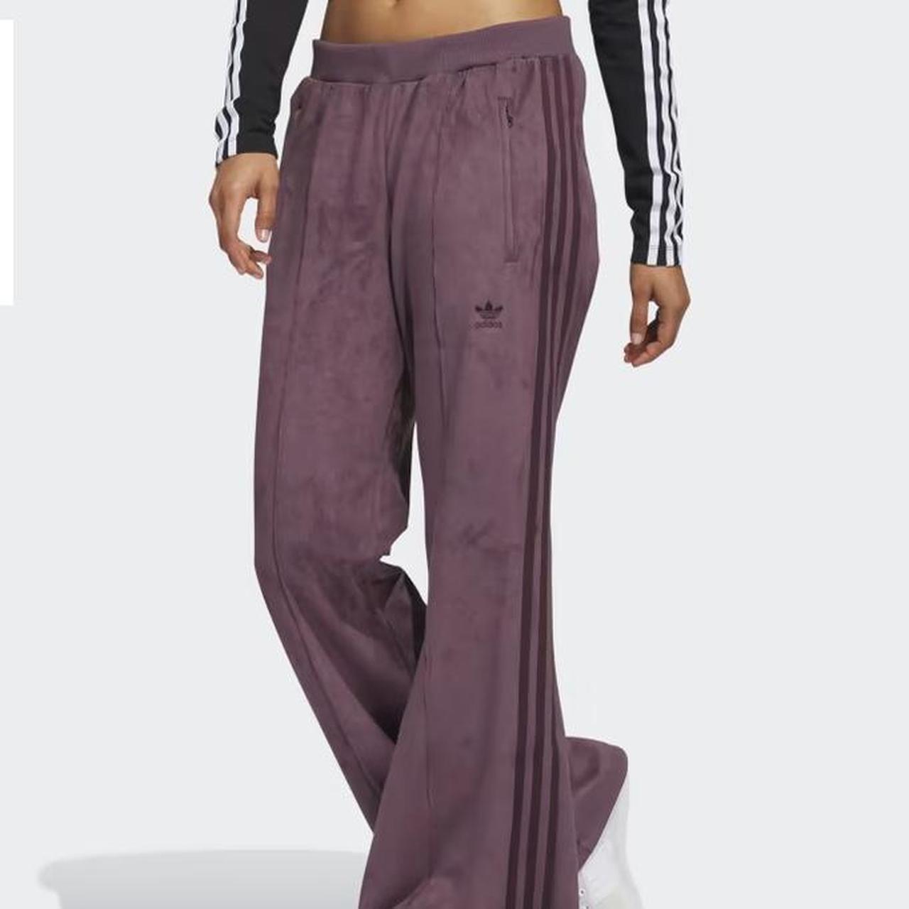 ADICOLOR classics suede tracksuit bottoms flared... - Depop