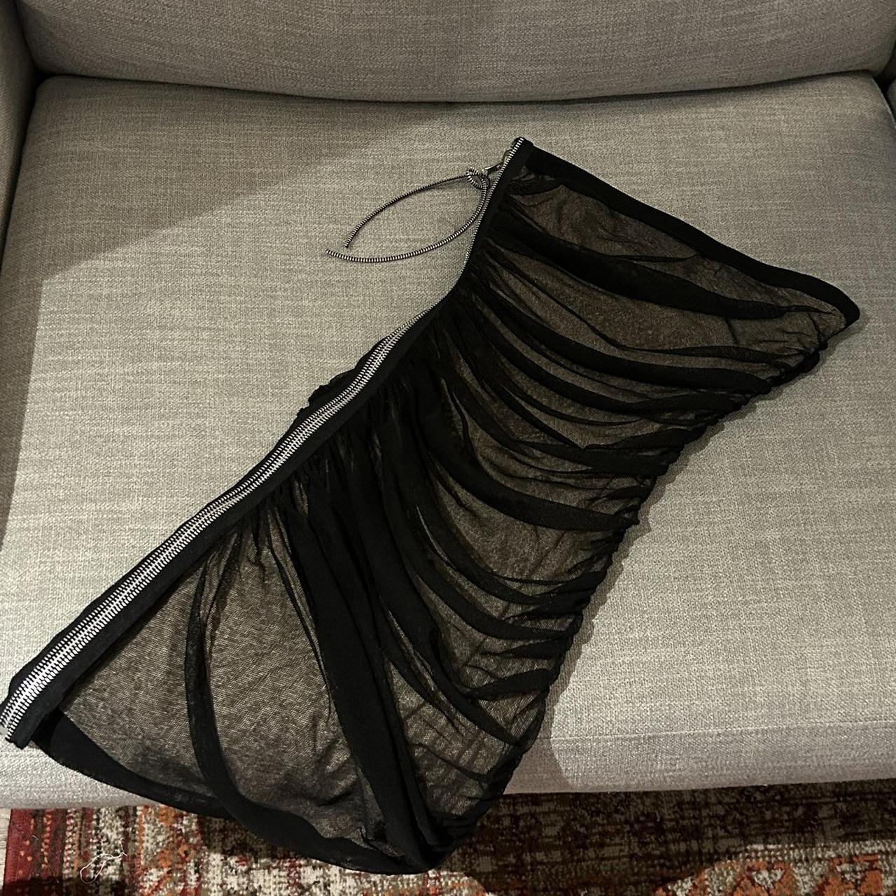 Denis Gagnon pour BEDO Black mesh bodycon dress with... - Depop