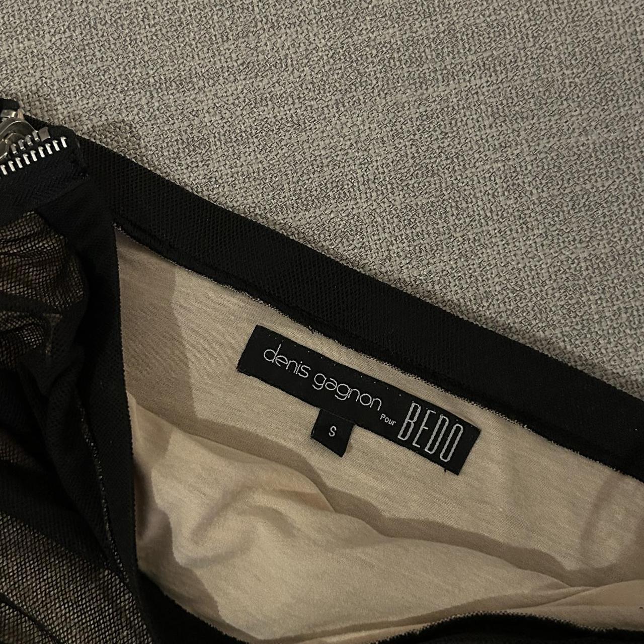 Denis Gagnon pour BEDO Black mesh bodycon dress with... - Depop