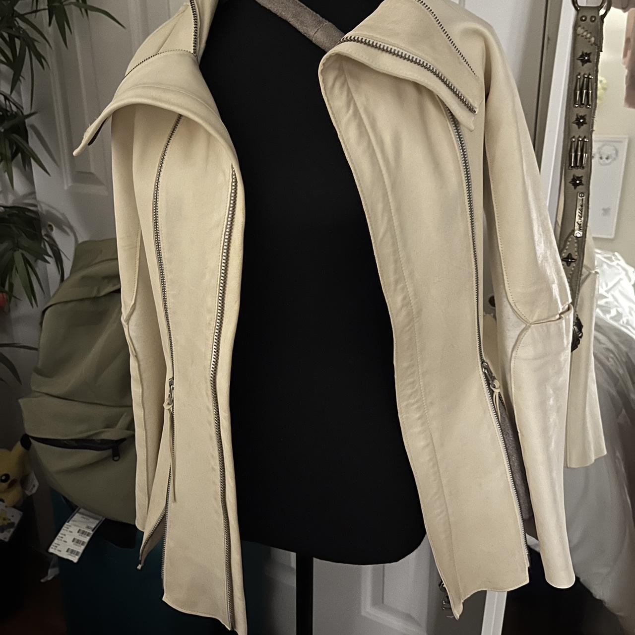 a tentative atelier champagne-colored jacket worn... - Depop