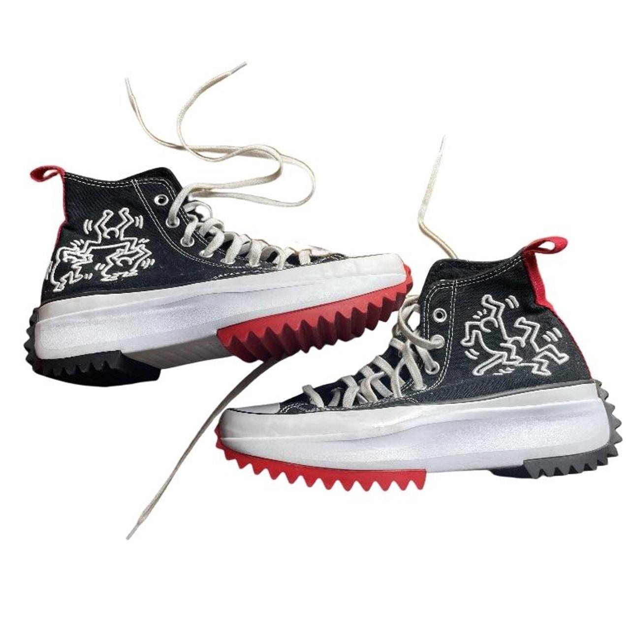Keith Haring x Converse Run Star Hike Men’s 8 AU,... - Depop