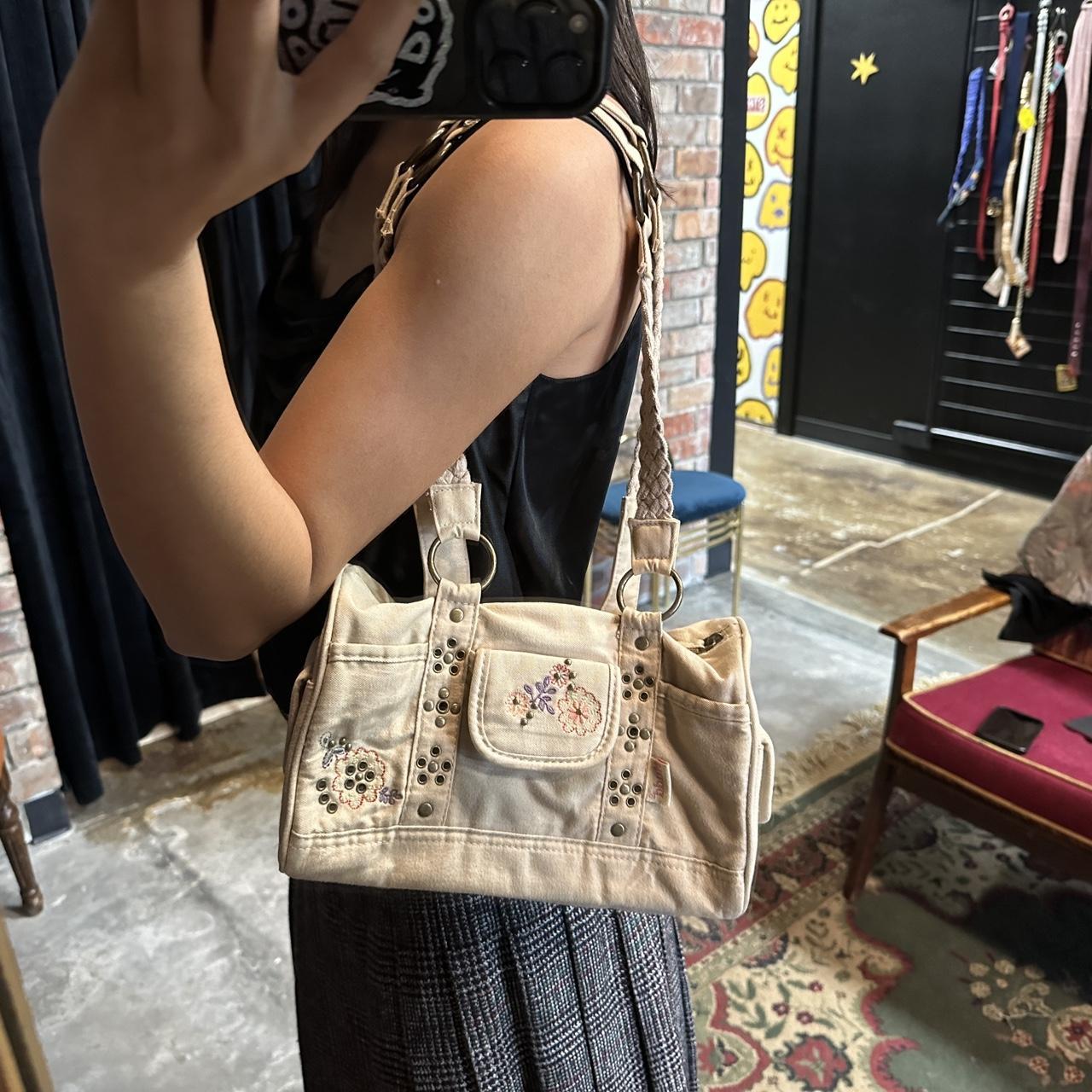 Mudd mini duffle shoulder bag :) super cute studded... - Depop