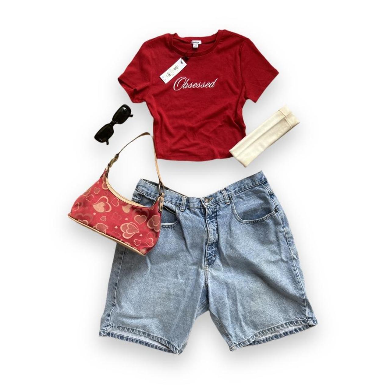 Red baby T “obsessed” Garage Size small, form... | Depop