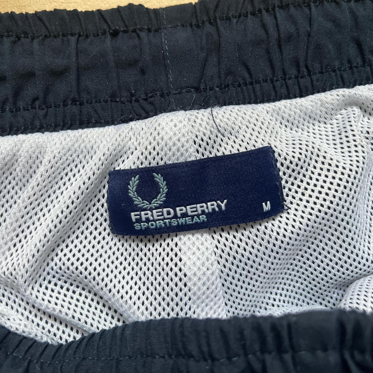 Fred Perry tracksuit bottoms size mens medium. Navy... - Depop