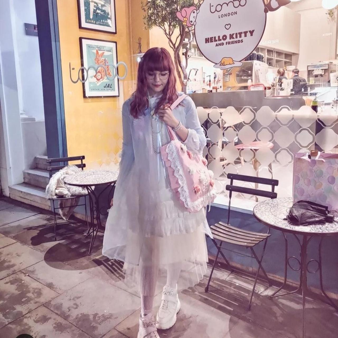 Blue transparent long cardigan, perfect for CPK and... - Depop