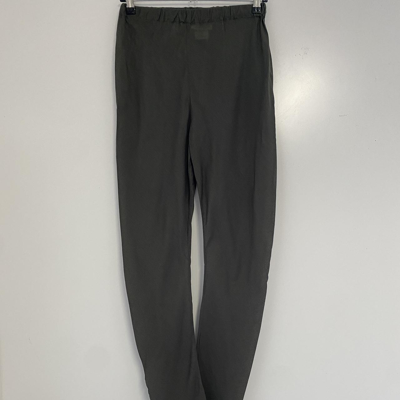 Toast Churidar Trousers Khaki Green Semi Sheer... - Depop