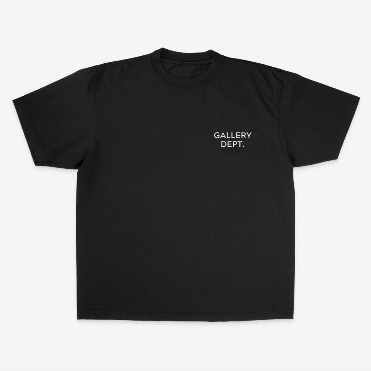 Gallery Dept. Men's Black and White T-shirt | Depop