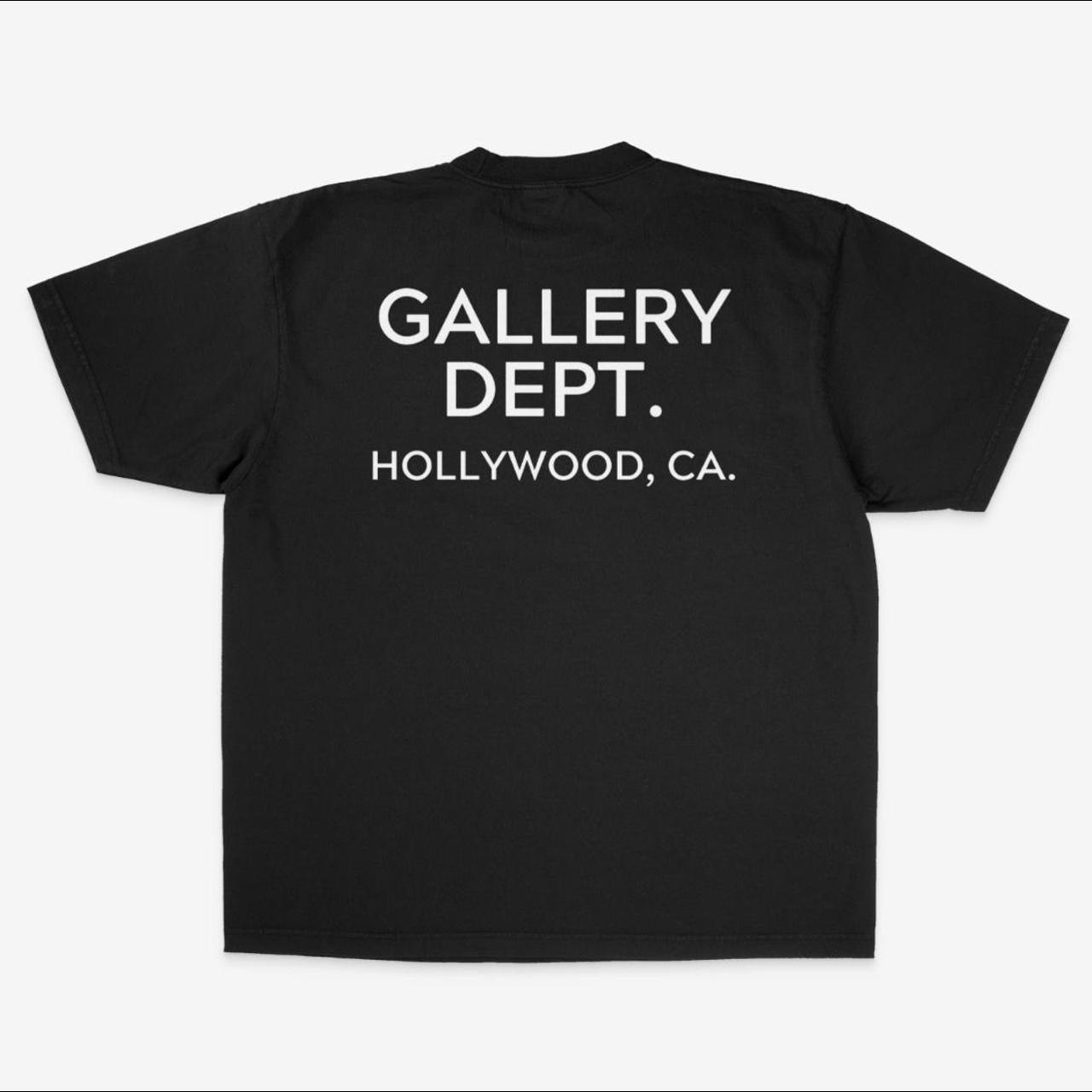 Gallery Dept. Men's Black and White T-shirt | Depop