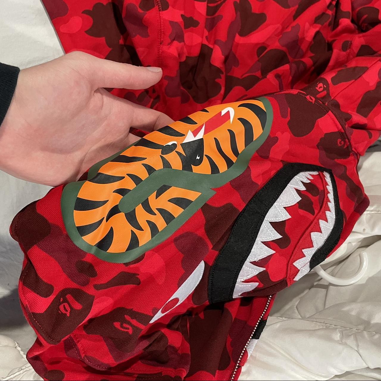 Red Bape Jacket 🦈 Bought From Sneaker Store Reason... - Depop