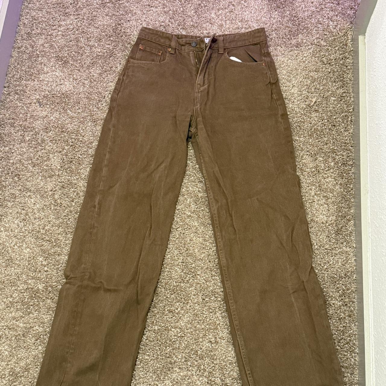 Motel rocks parallel jeans in rich brown - Size S... | Depop